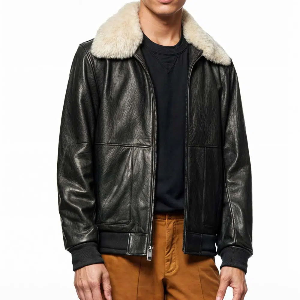 Men's Leather Bomber Jackets - 100% Genuine Leather - Jacket Empire
